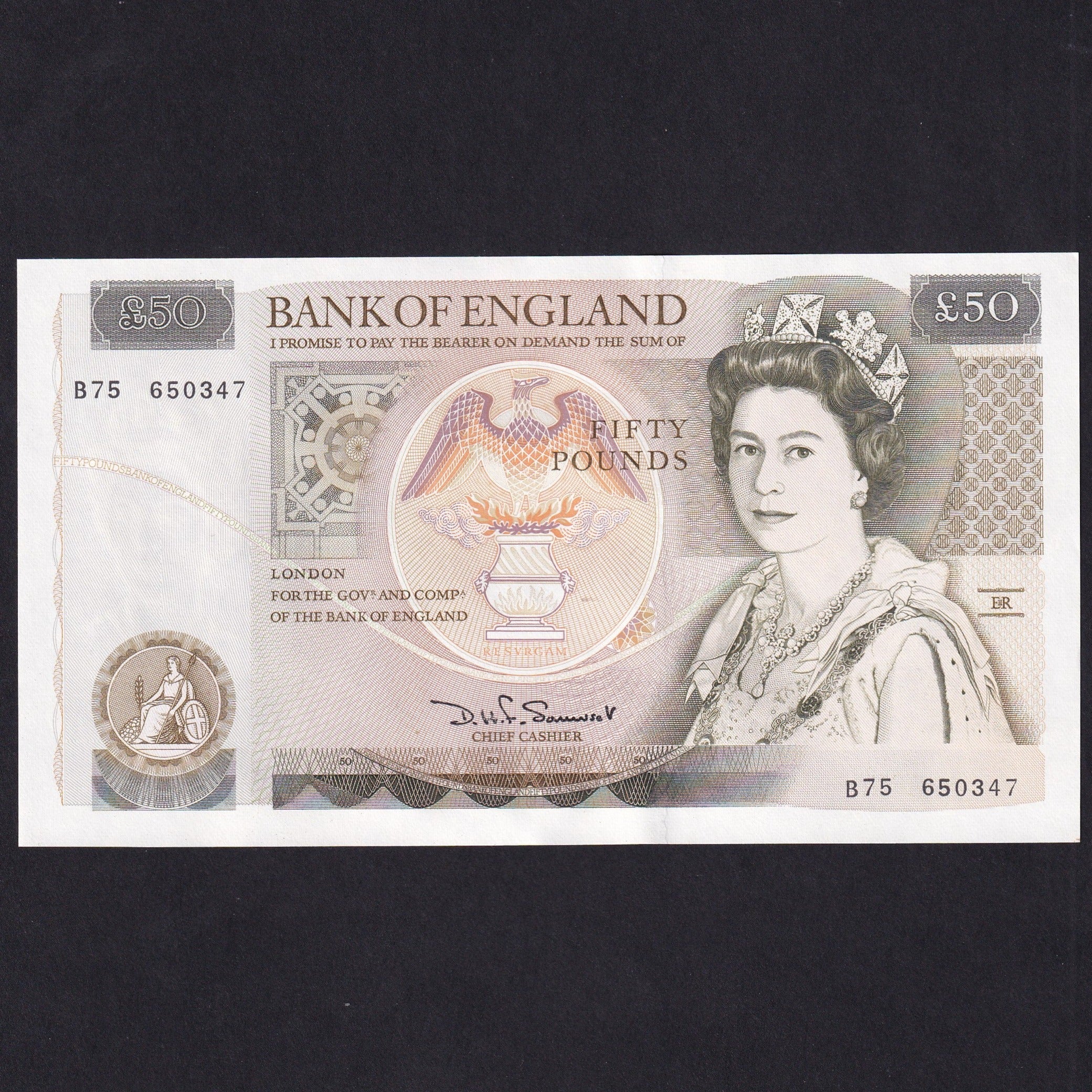 Bank of England (B352) Somerset, £50, B75, GDEF – Colin Narbeth & Son Ltd.