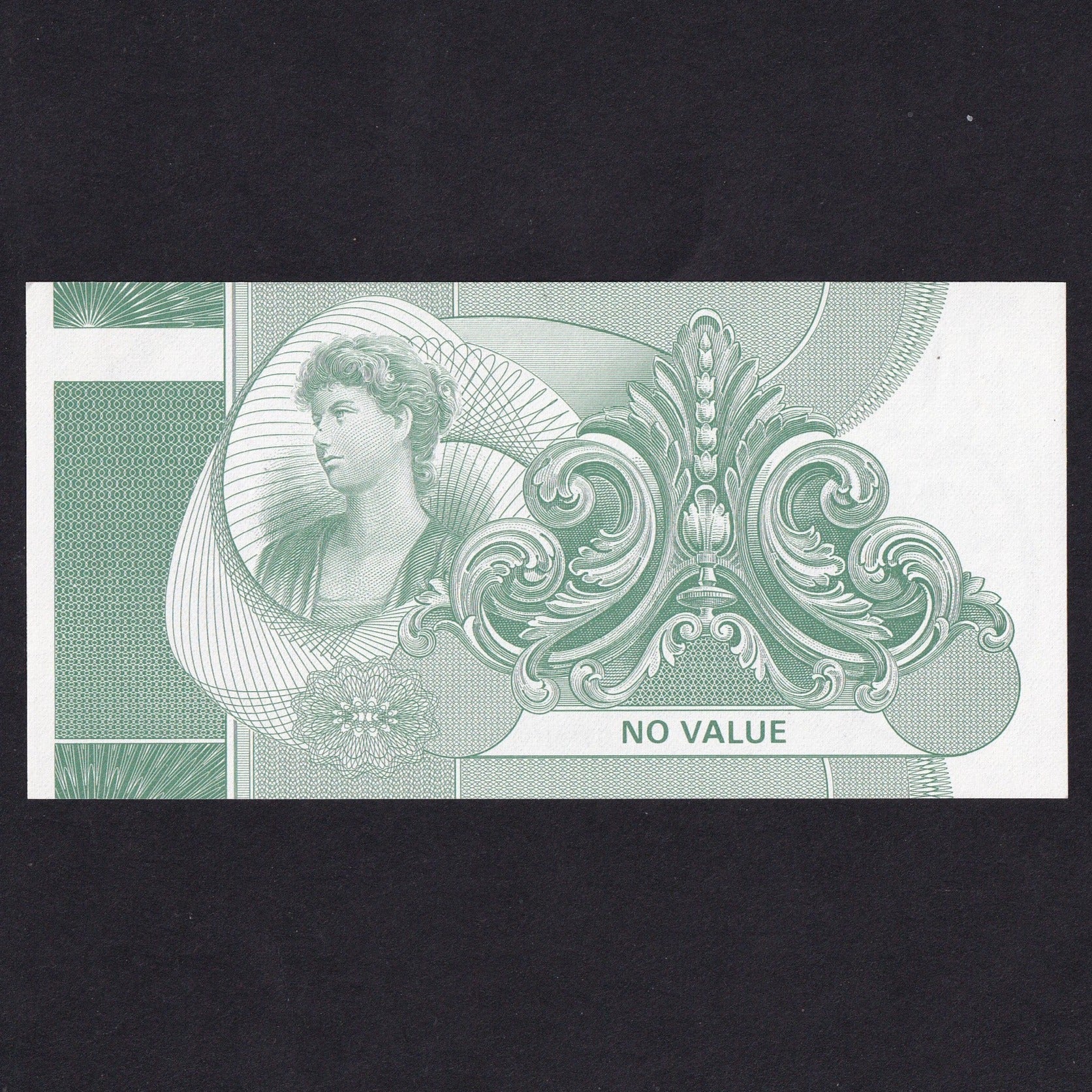 Promotional - De La Rue counting machine test note, green, UNC – Colin ...