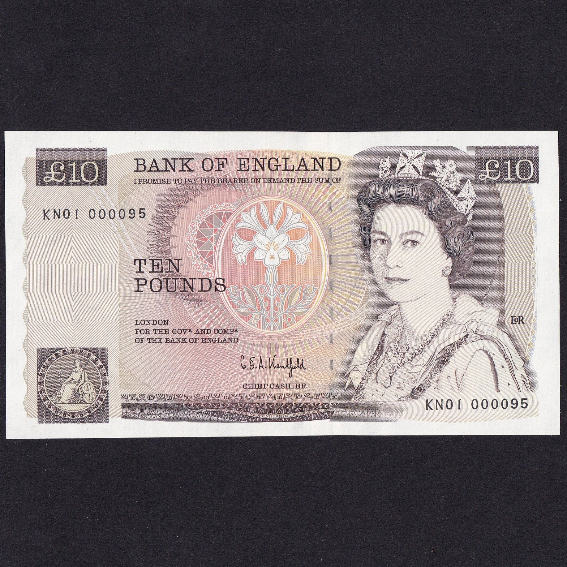Bank of England (B360) Kentfield, £10, first million & low serial, KN0 ...