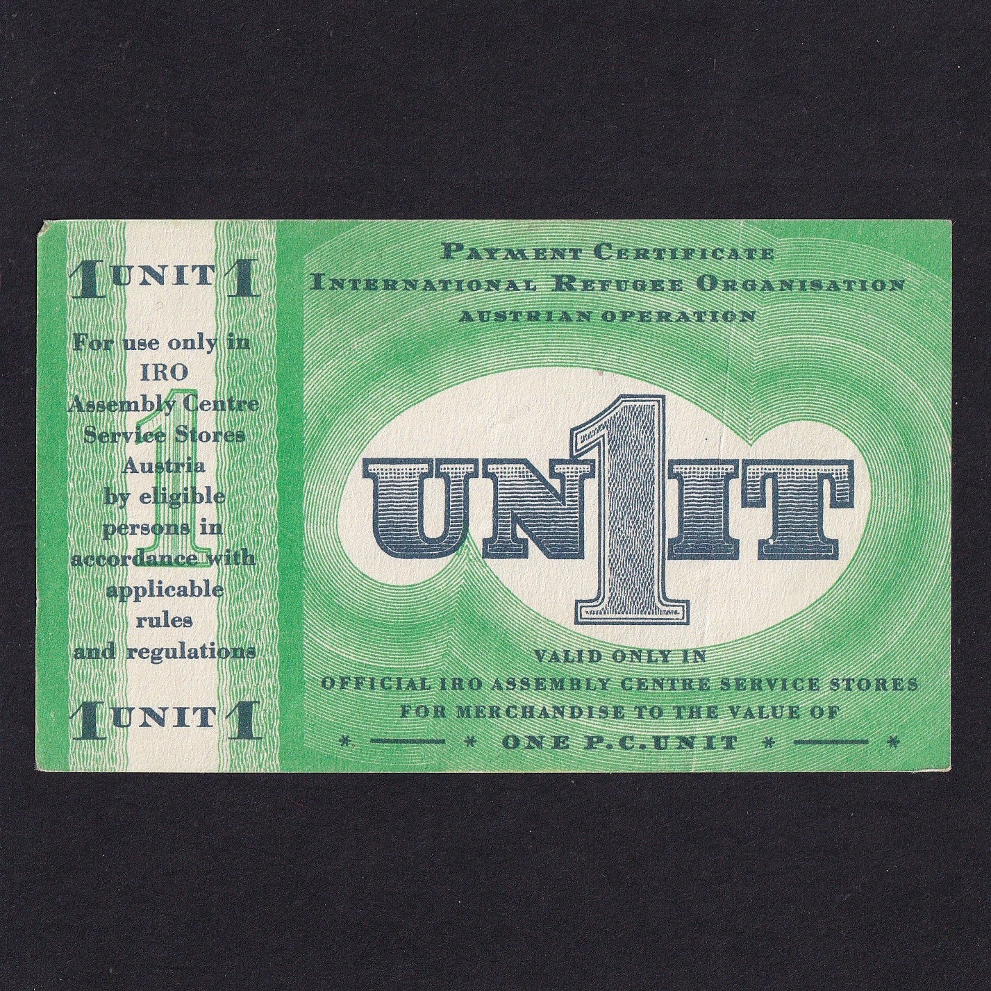 United Nations, WWII, Austria International Refugee Organisation, 1 Un ...