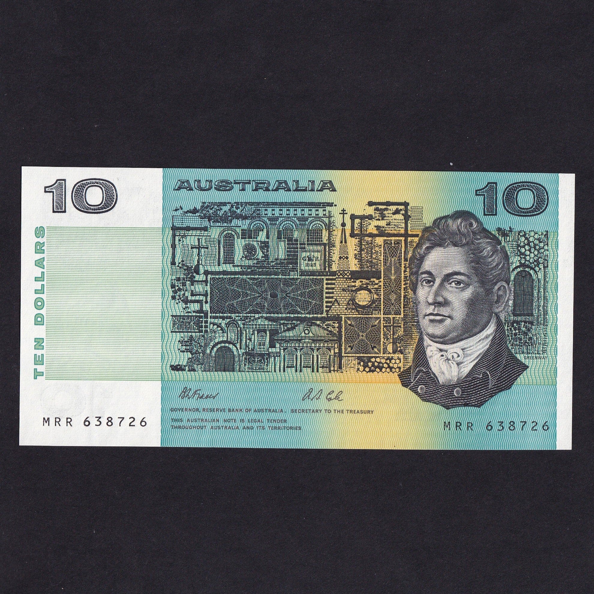 Australia (P45g) $10, Fraser/ Cole signatures, last series, MRR, UNC ...